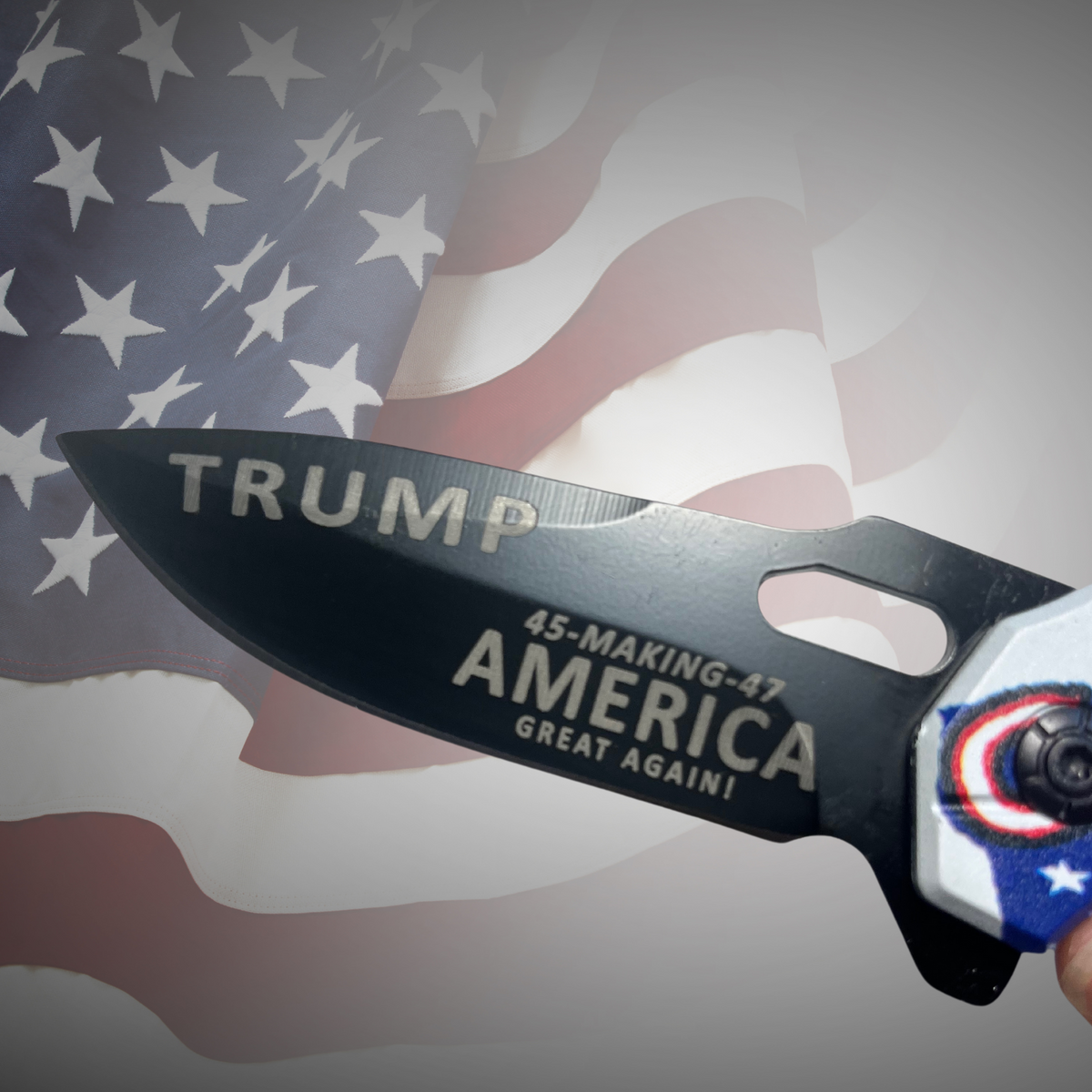 Trump 45 & 47th President Folding Pocket Knife – AnyTime Blades