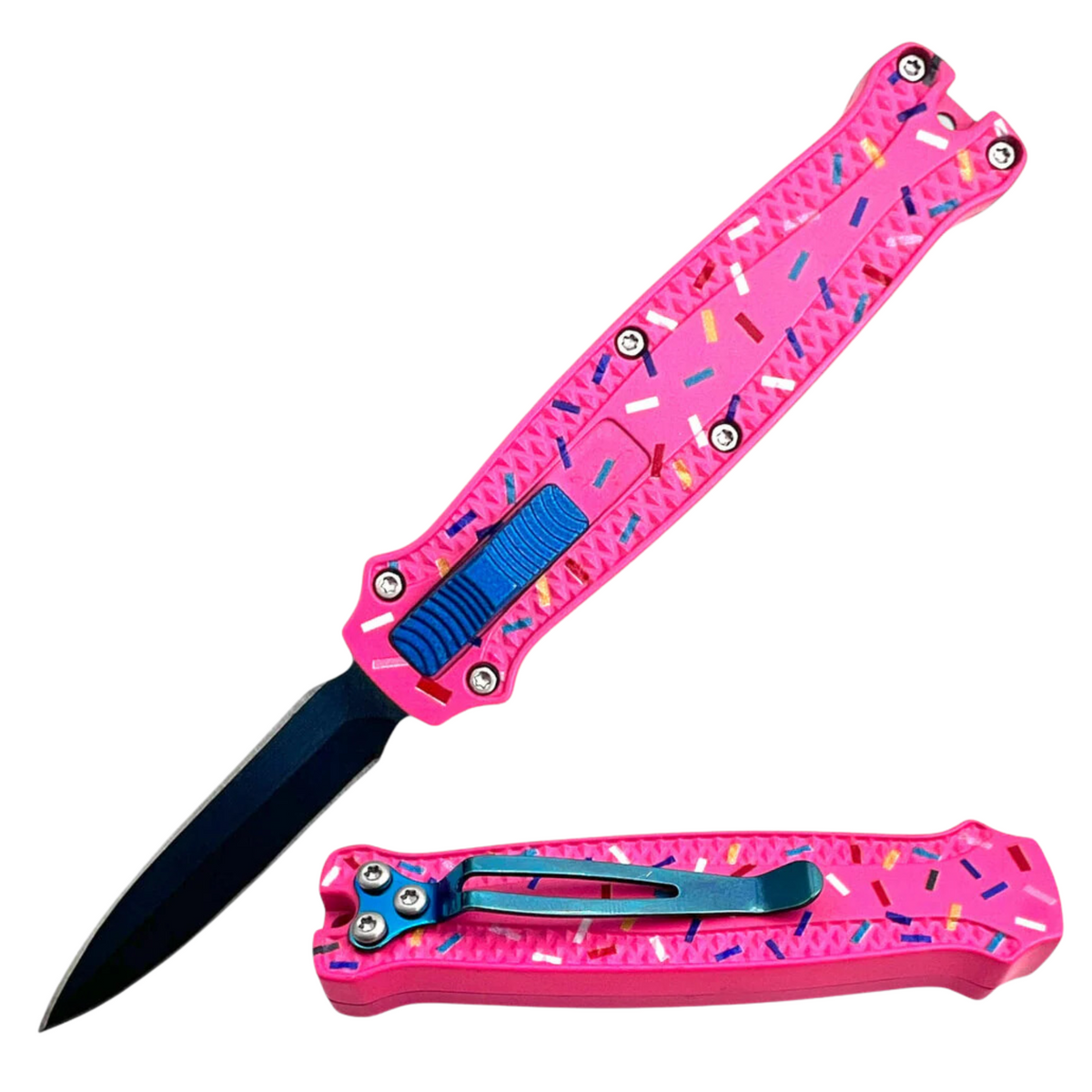 Pink Sprinkles Mini OTF | EDC | Tactical | Budget – AnyTime Blades