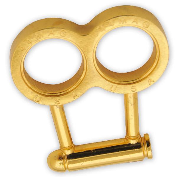 Brass Paperweight | Two Finger Brass Knuckle Design | Anytimeblades.com ...